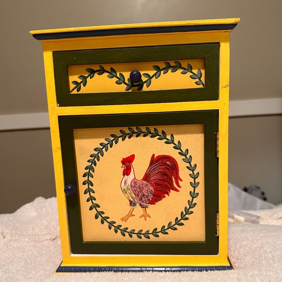 Accents | Rooster Chicken Jewelry Knick Knack Box Container Storage ...